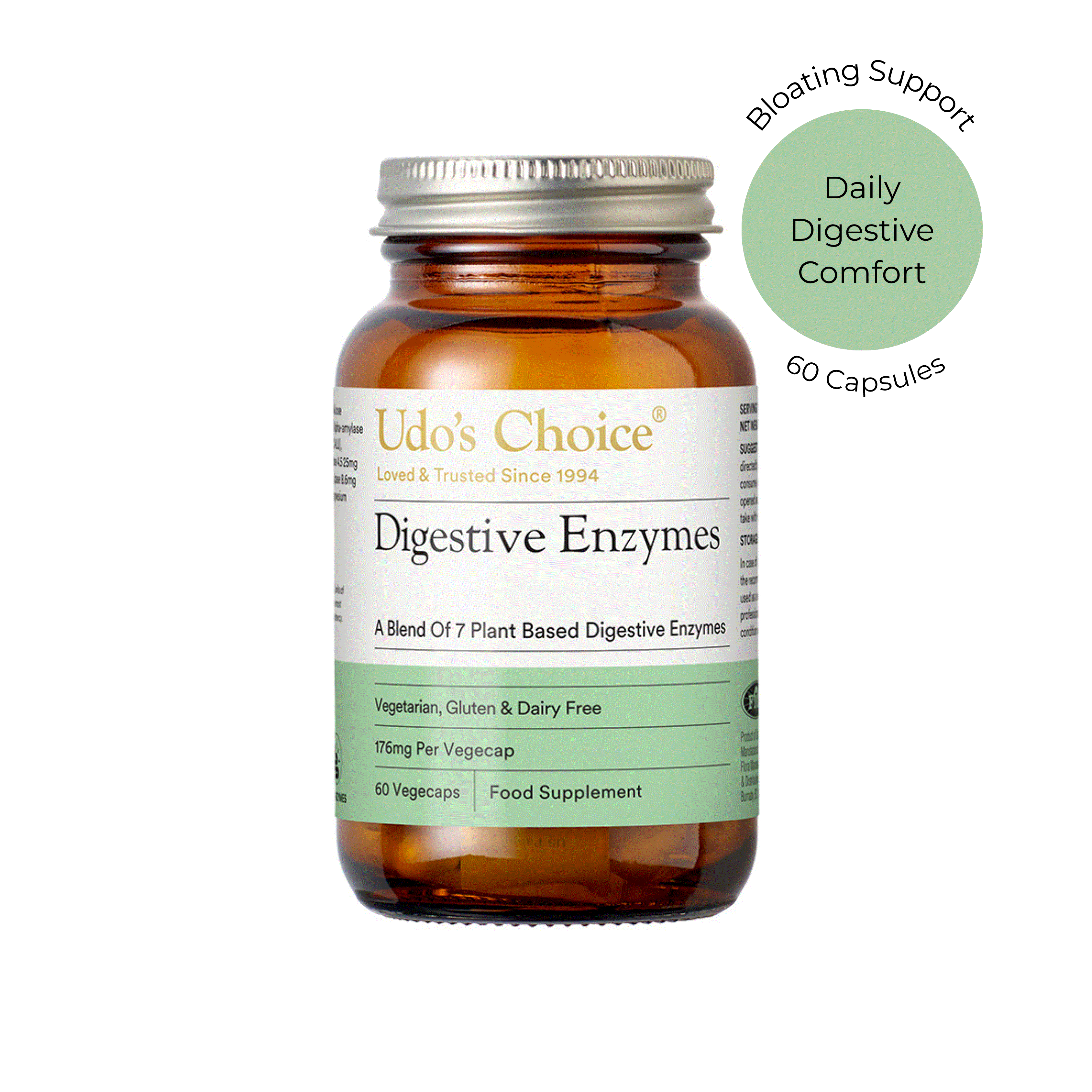 Super Enzymes for Digestive Health. Udo's Choice Enzyme Blend Capsules